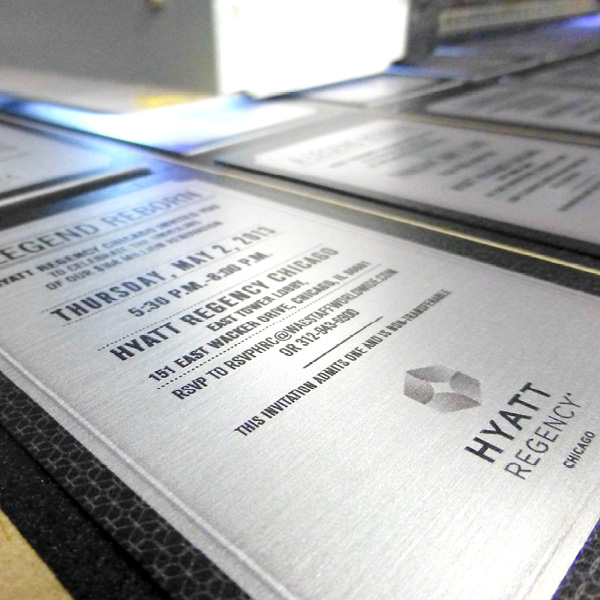 Metal Invitation Cards, VIP Cards, Plaques