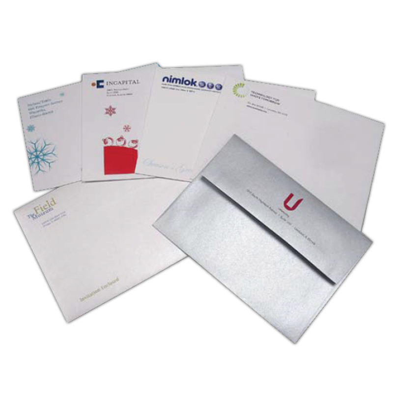 Envelope Printing with your choice of paper stock.