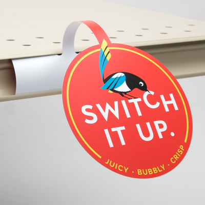 Shelf Talker | Shelf Wobbler | Shelf Dangler | Shelf Display | Aisle ...