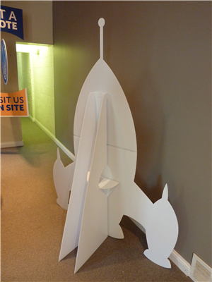 Floor Standee Display, Self-Standing Graphics, Portable Standee