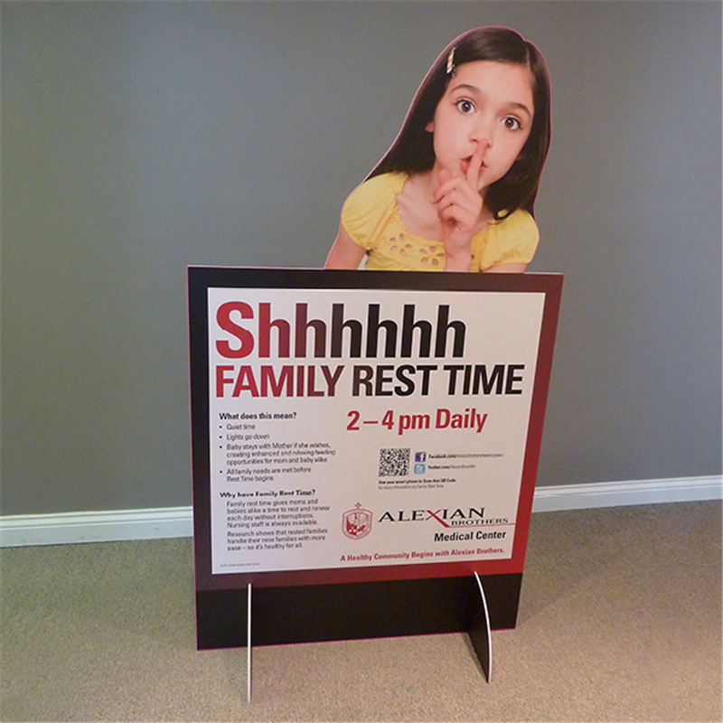 Floor Standee Display, Self-Standing Graphics, Portable Standee