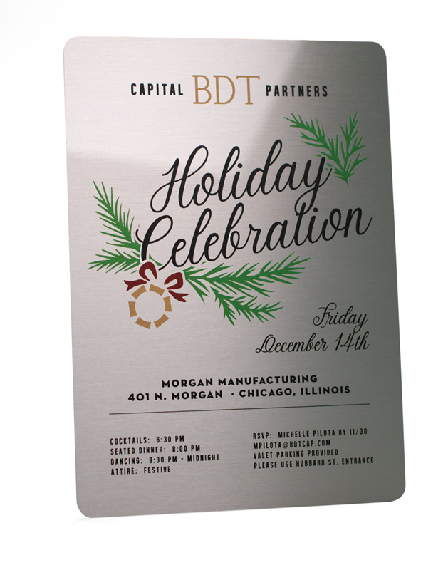 Metal Invitation Cards, VIP Cards, Plaques