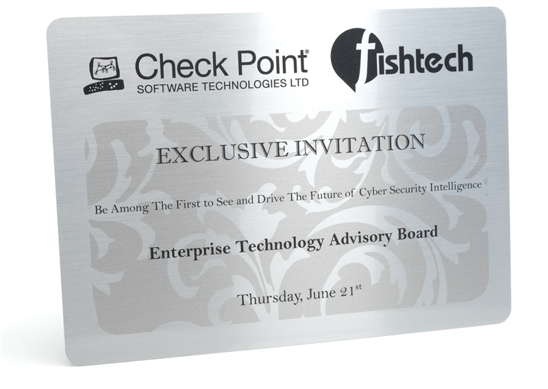 Metal Invitation Cards, VIP Cards, Plaques