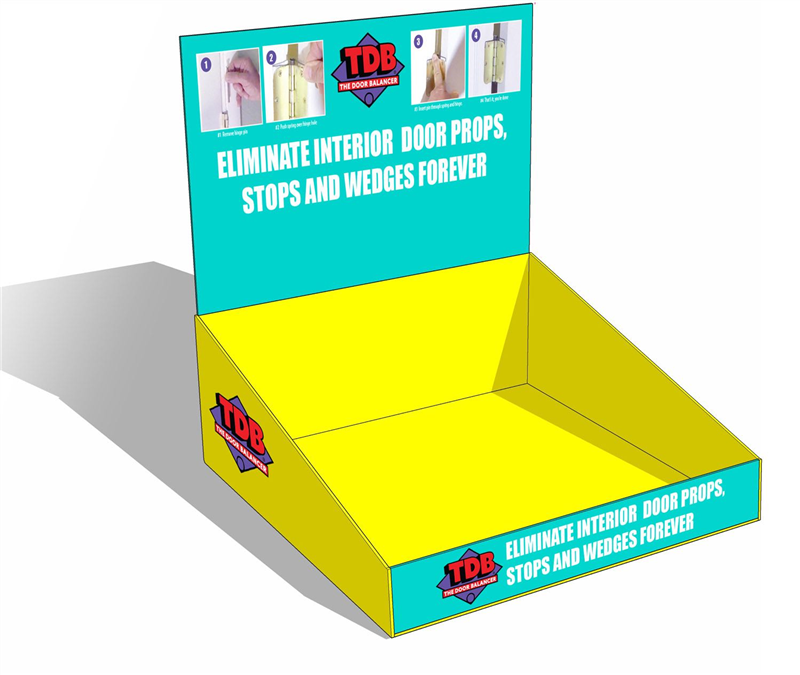 Corrugated Counter Displays Cardboard Counter Display With Hanging