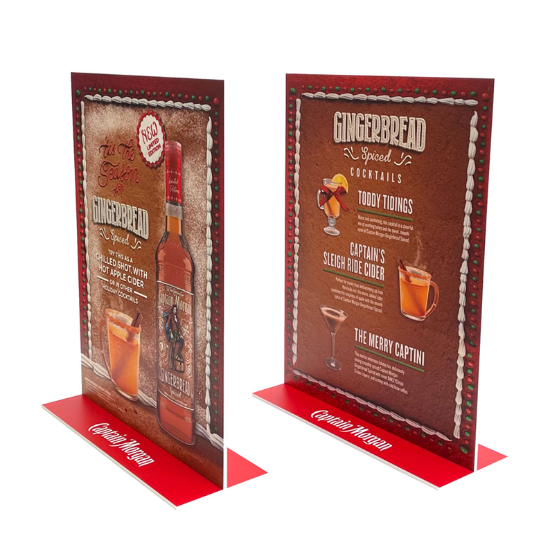Counter Card, Standee, Table Top Graphics, Table Card