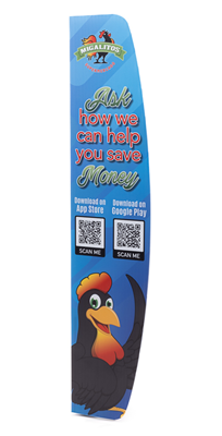 Aisle Violators, Shelf Blades, Shelf Talker, Shelf Wobbler