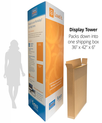 Self-Standing Display Tower, Stand-Up Display, Direction Tower