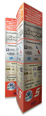 Self-Standing Display Tower, Stand-Up Display, Direction Tower