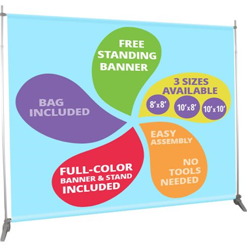 Free Standing Banner Stand with Graphics