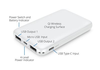 Wireless Power Bank Battery Charger