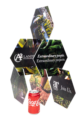 Hexagon Display, Specialty Display, Display Tower