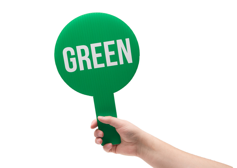 HandySign, Hand-Held Signage, Picket Sign, Auction Paddle, Hand Held Sign