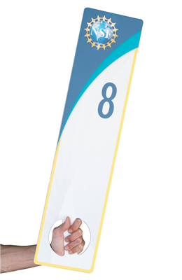 HandySign, Hand-Held Signage, Picket Sign, Auction Paddle, Hand Held Sign