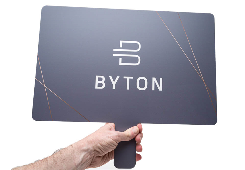 HandySign, Hand-Held Signage, Picket Sign, Auction Paddle, Hand Held Sign