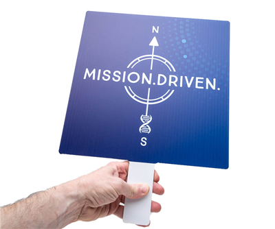 HandySign, Hand-Held Signage, Picket Sign, Auction Paddle, Hand Held Sign