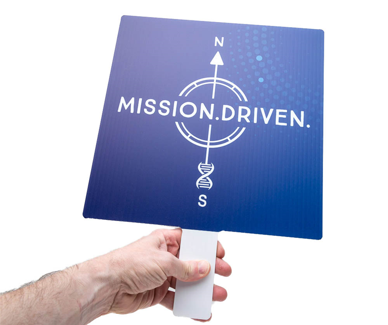 HandySign, Hand-Held Signage, Picket Sign, Auction Paddle, Hand Held Sign