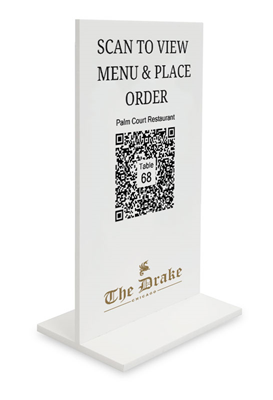 QR Download Menu Table Sign