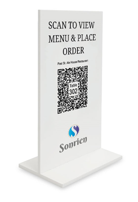 QR Download Menu Table Sign
